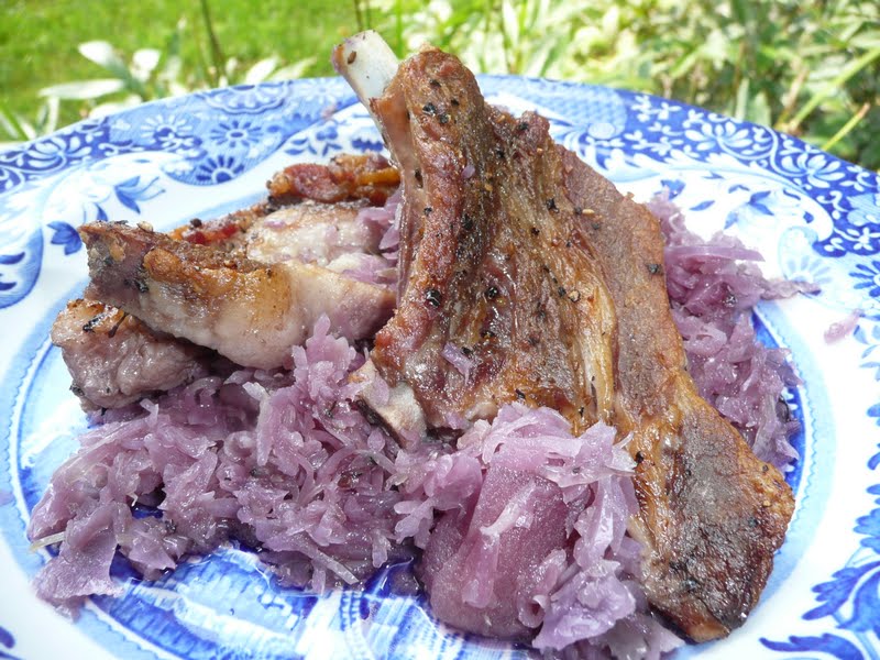 Everyday Dutch Oven: Country Style Ribs with Red German Cabbage