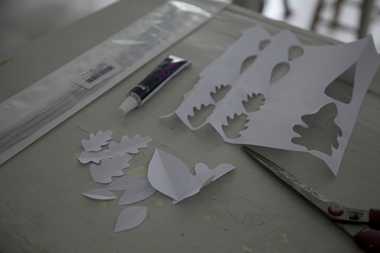 paper and copper leaves | J o u r n a l