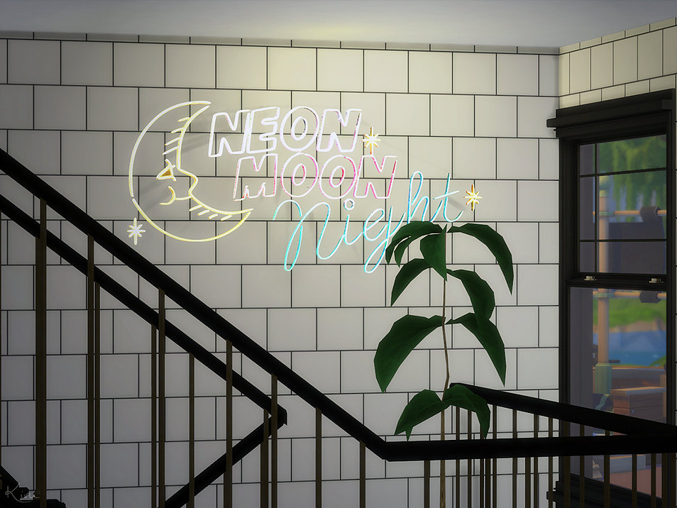 Led Luzes de Neon para The Sims 4 by KIRU - The Sims 4 Maxis Match CC