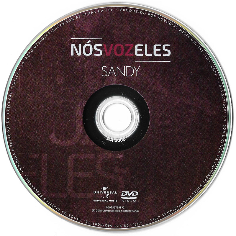 DVD: Sandy - Nós VOZ Eles - Encartes Pop