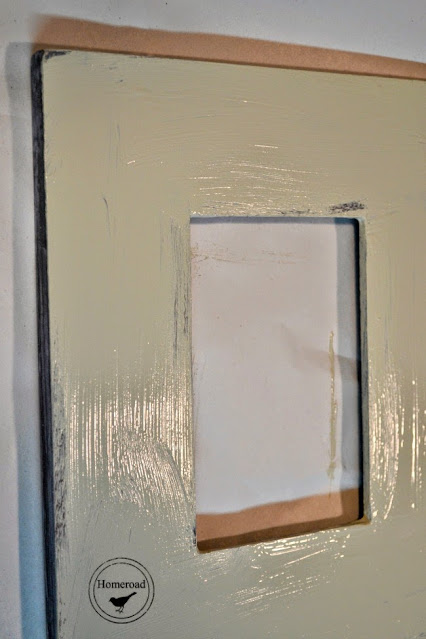 Repurposed Frame with a Textured Paint Treatment