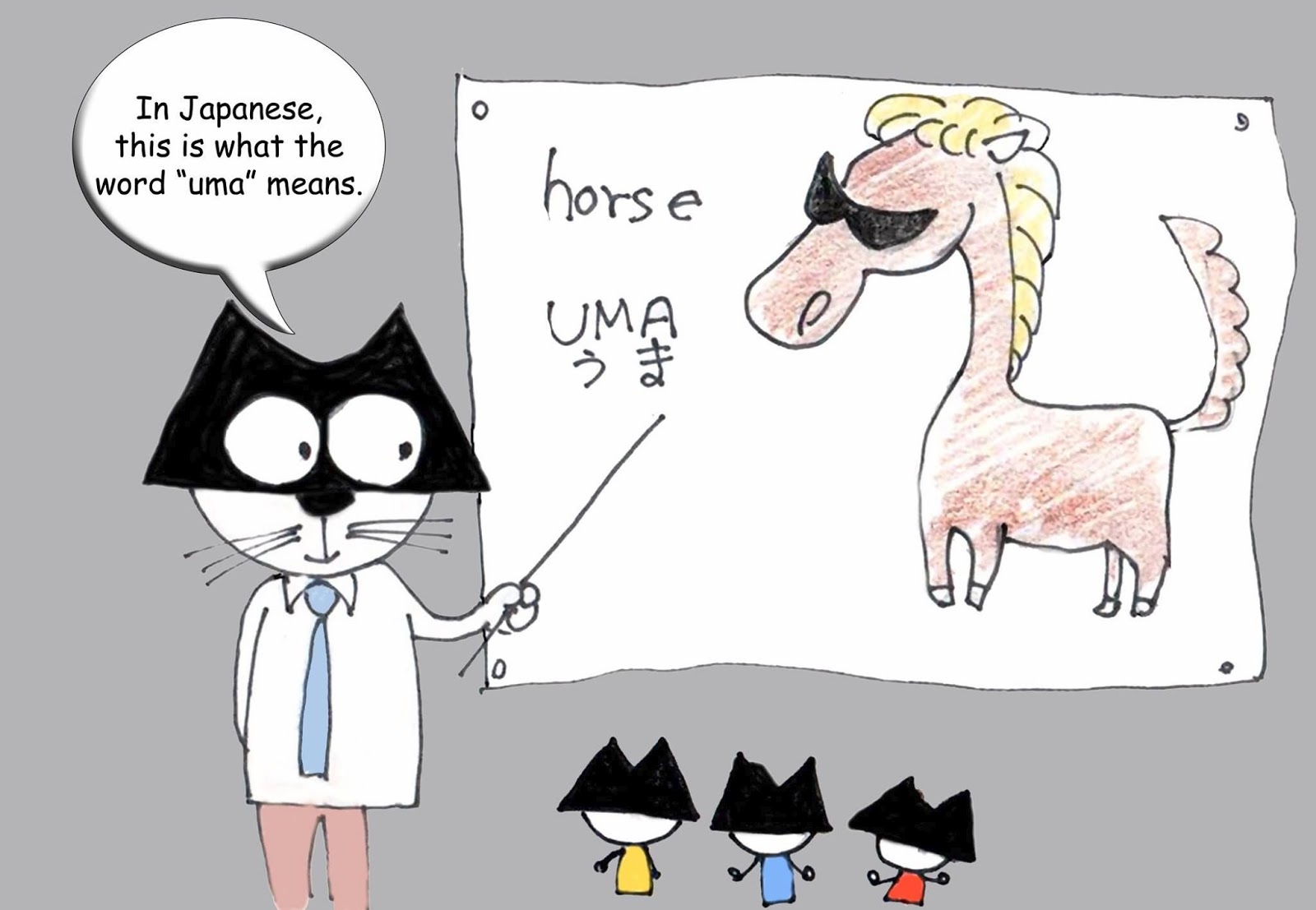 THE ADVENTURES OF CATMAN (And his friends): LEARNING JAPANESE
