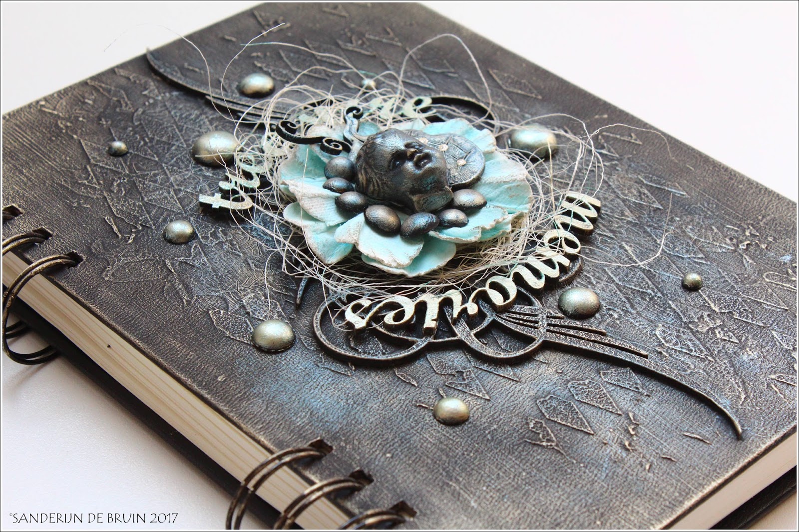 Live. Laugh. Love.: Altered notebook cover 'treasure memories'