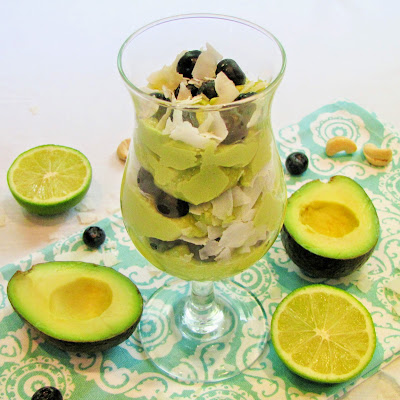 Ready Health Go: LIME MOUSSE PARFAIT WITH BLUEBERRY AND COCONUT TOPPINGS