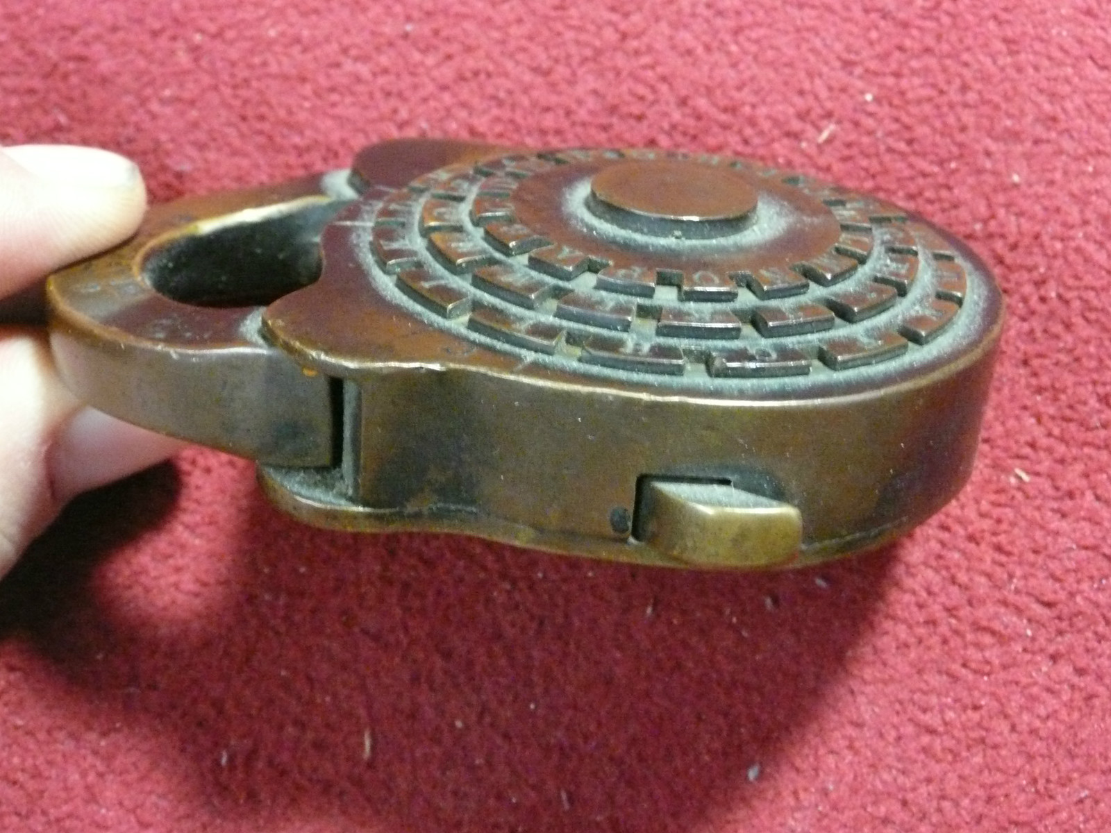 RestraintsBlog: Brass Combination lock - G.W. Grove 1878