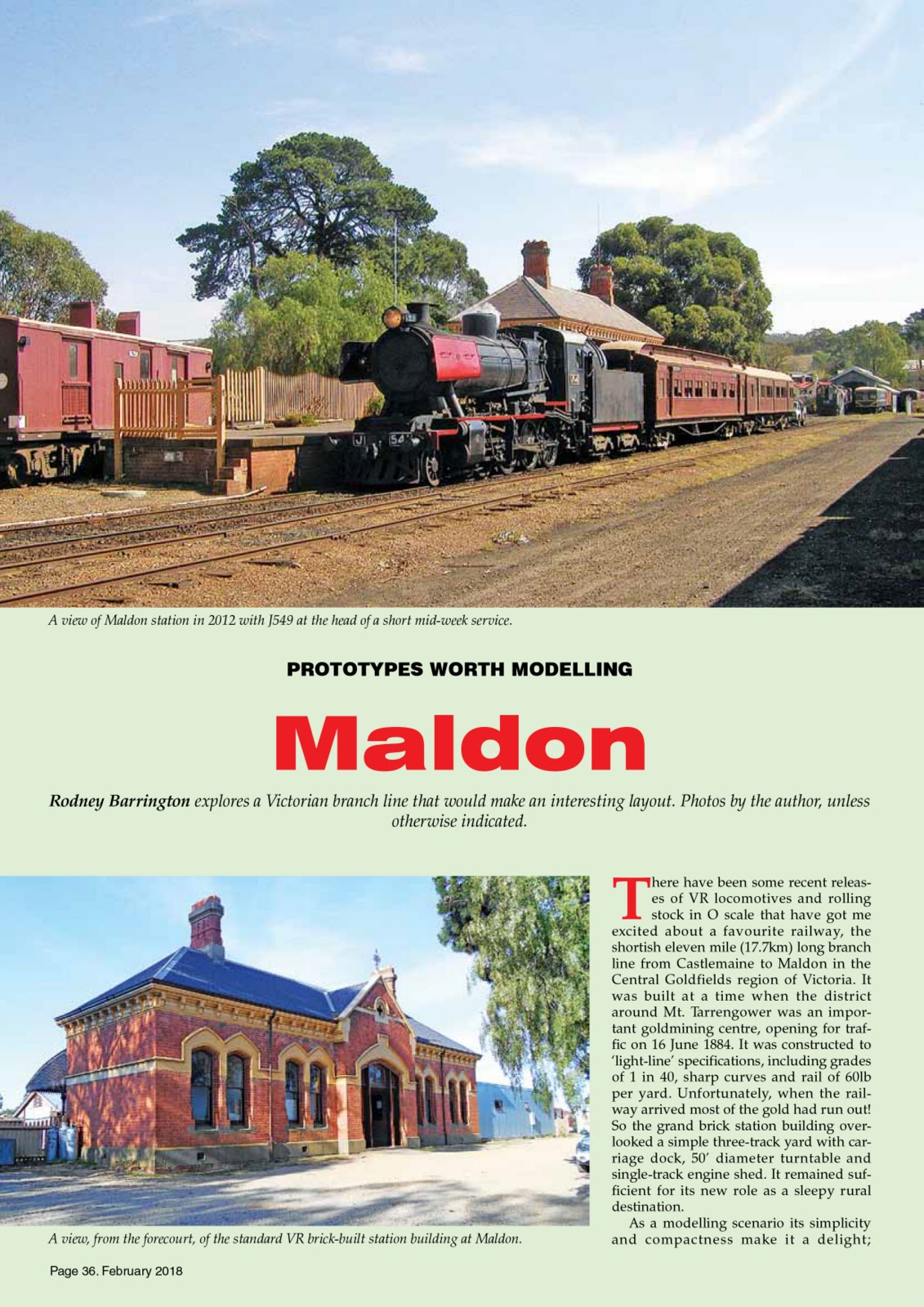 Australian Model Railway Magazine: Back Issue: February 2018 AMRM