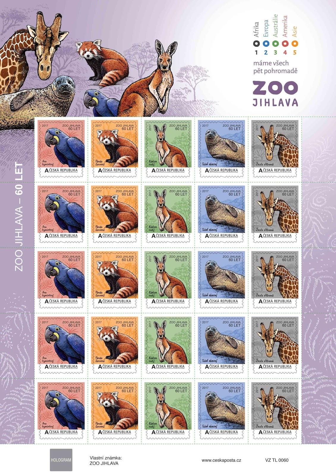Rainbow Stamp Club: New stamps on animals and birds
