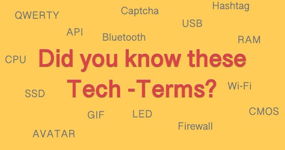 Did you know the meaning of these tech terms?