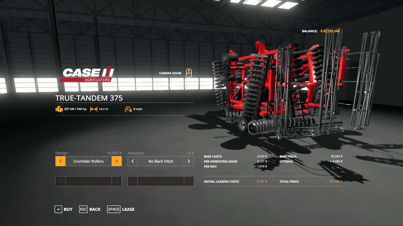 FS19 Case IH True-Tandem 375 Disk Harrow v1.0 - FS 19 & 22 USA Mods ...