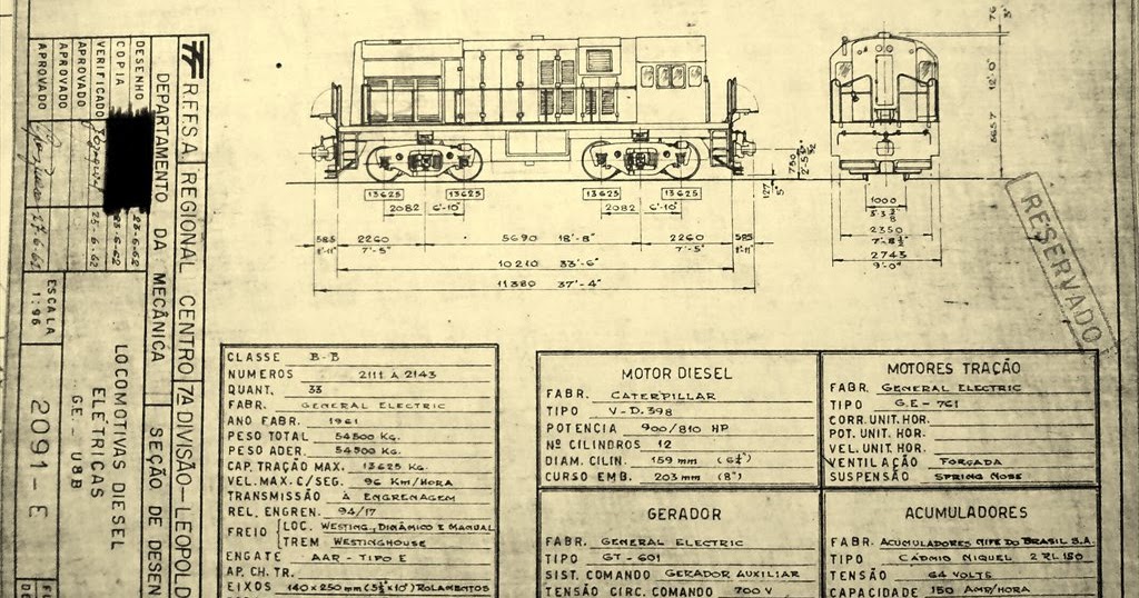 O TREM EXPRESSO: LOCOMOTIVA G.E. U-8-B