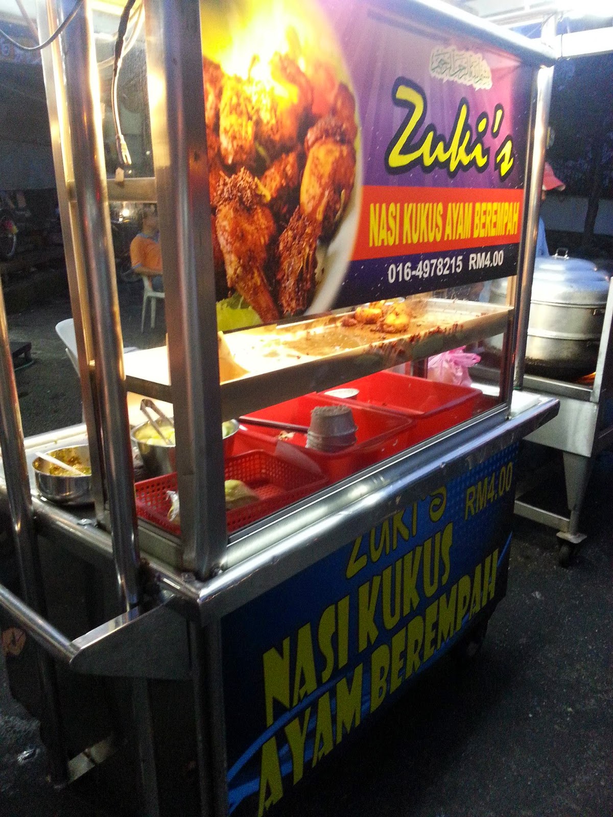 It's About Food!!: Zuki's Nasi Kukus Ayam Berempah @ Happy Cafe 新快樂美食中心