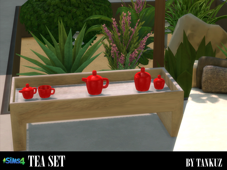 Tankuz Sims 3 Blog: The Sims 4. Tea Set by Tankuz.