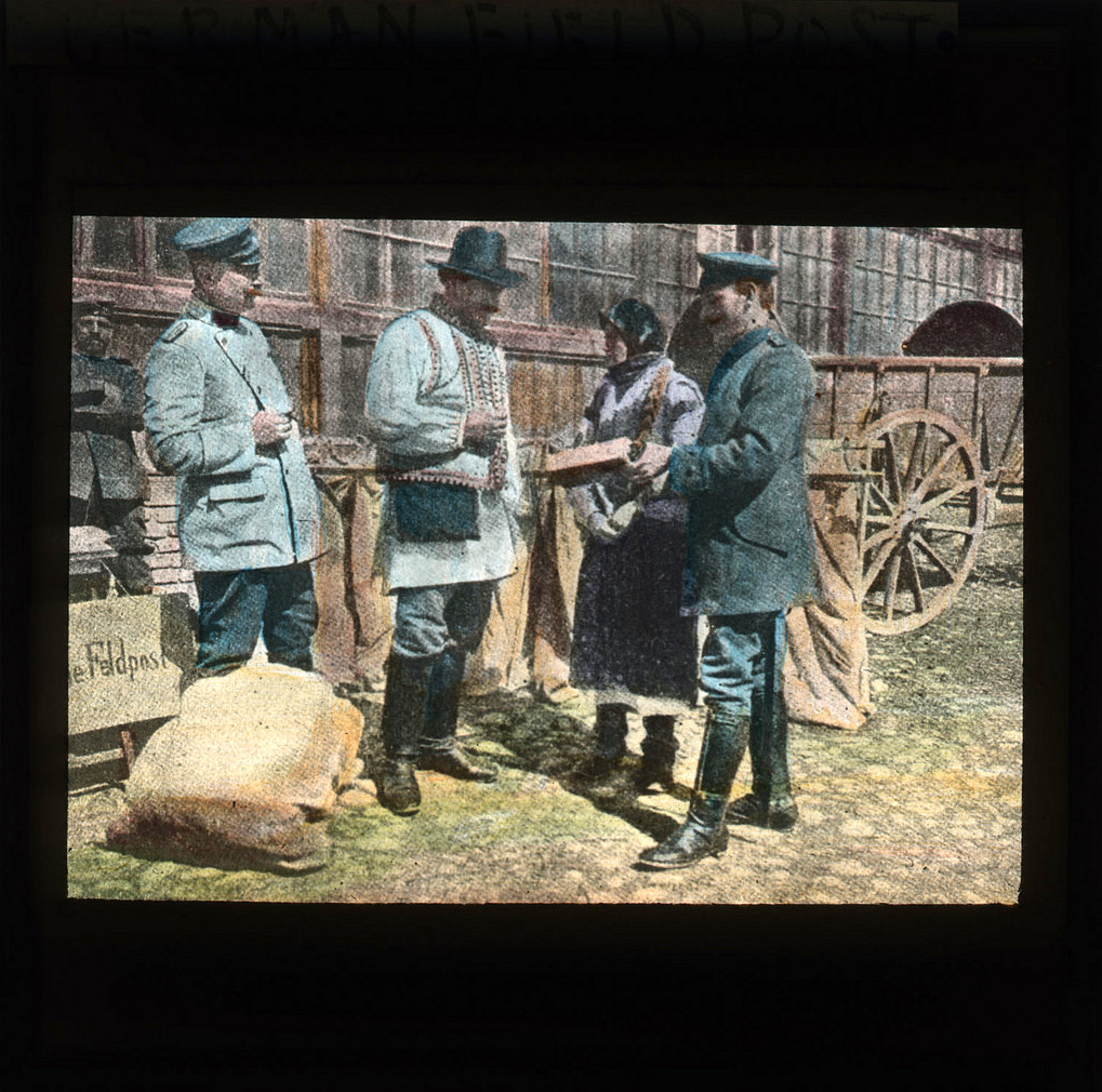 Postal Operation During World War I – 19 Rare Lantern Slides Show the ...