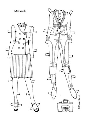 Karen`s Paper Dolls: Miranda 1-4 Paper Doll to Print and Colour ...