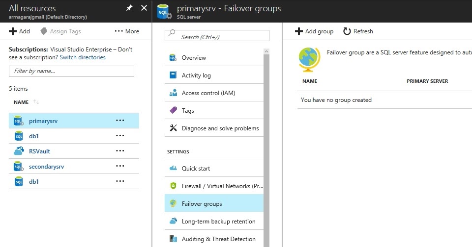 SQL and SQL only: SQL Azure Databases - Active Secondary - Failover Groups - Part 4