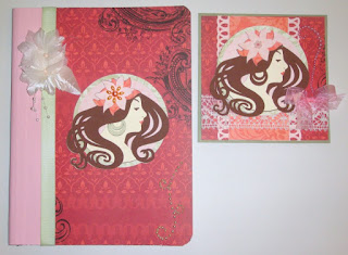 Created By Tatiana: Beautiful Lady Face Card and Journal