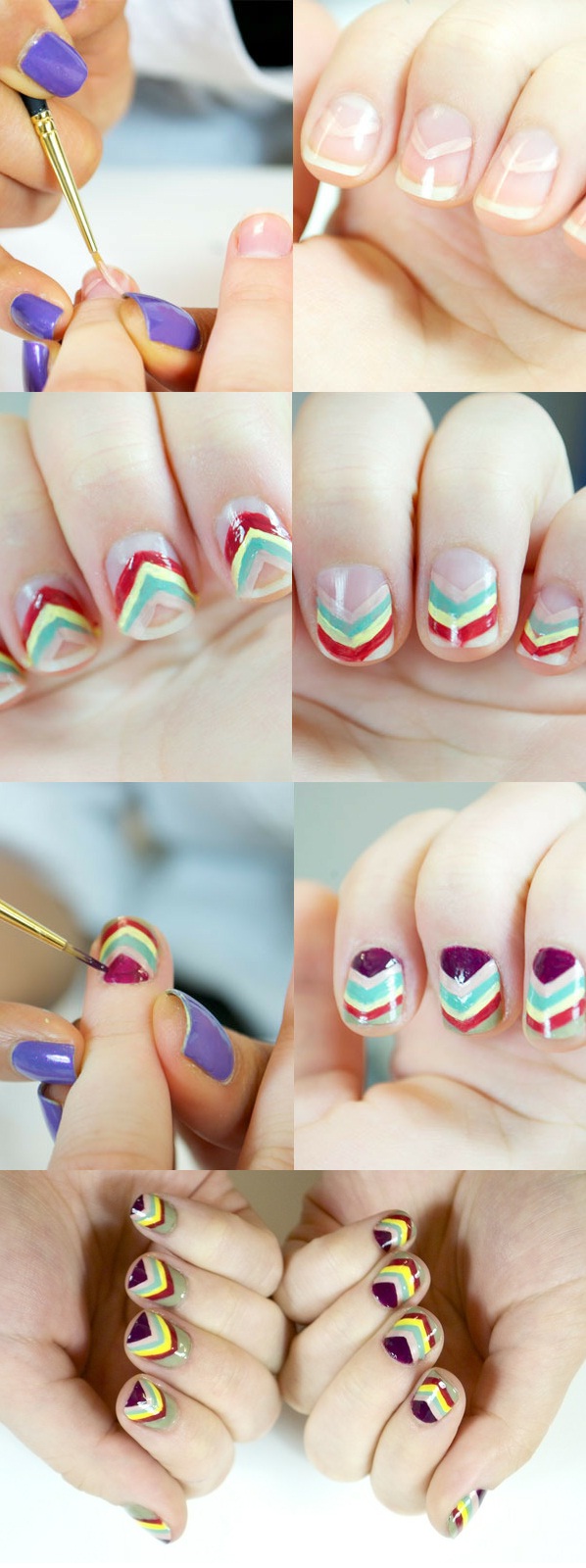 Manicure Tutorials: How to do a Missoni-inspired Manicure