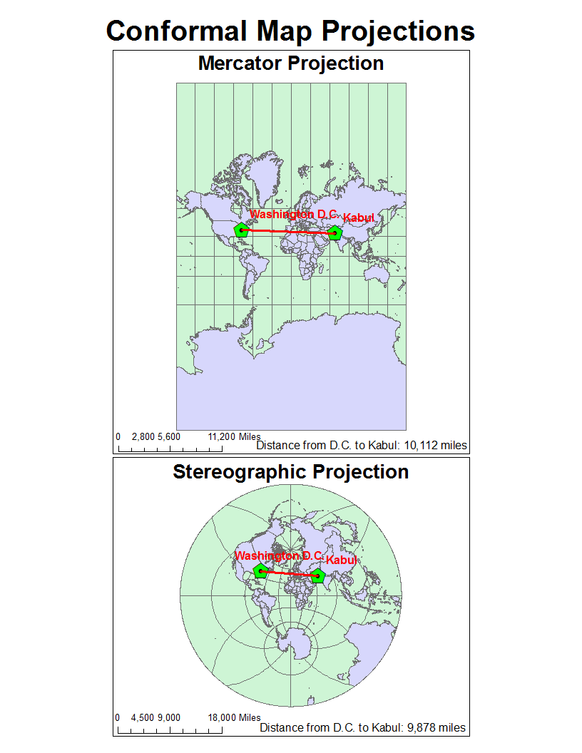 Connor Proctor's GIS Blog: Lab 5 — Map Projections