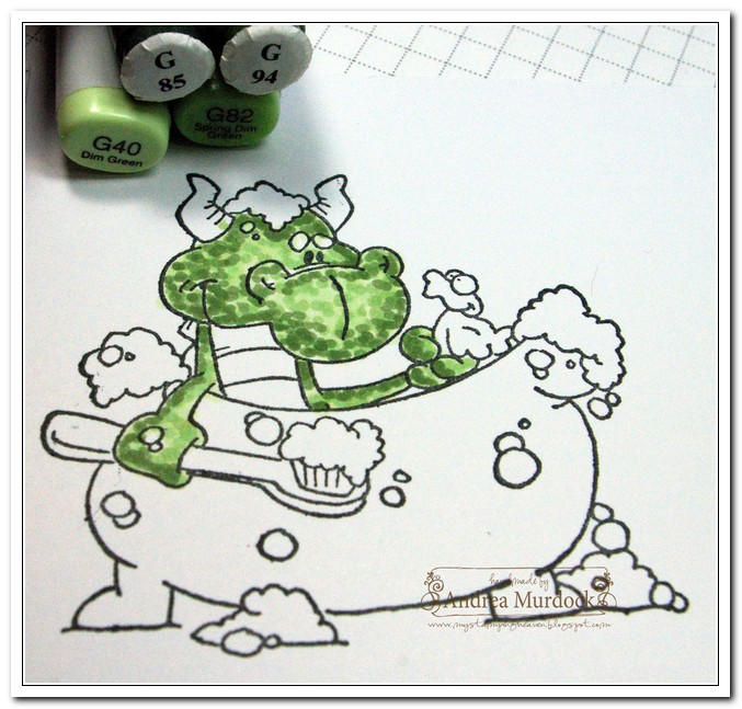 High Hopes Stamps: Copic Technique- Fun way to colour HHS Dragons!