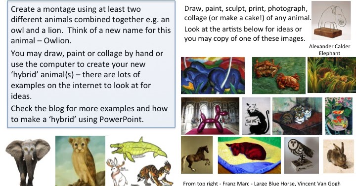 Y7 Art & Design Blog: Art Homework Animal Hybrids