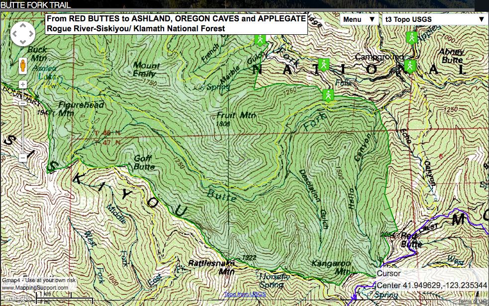 The Siskiyou Crest : Klamath-Siskiyou Trailfinder