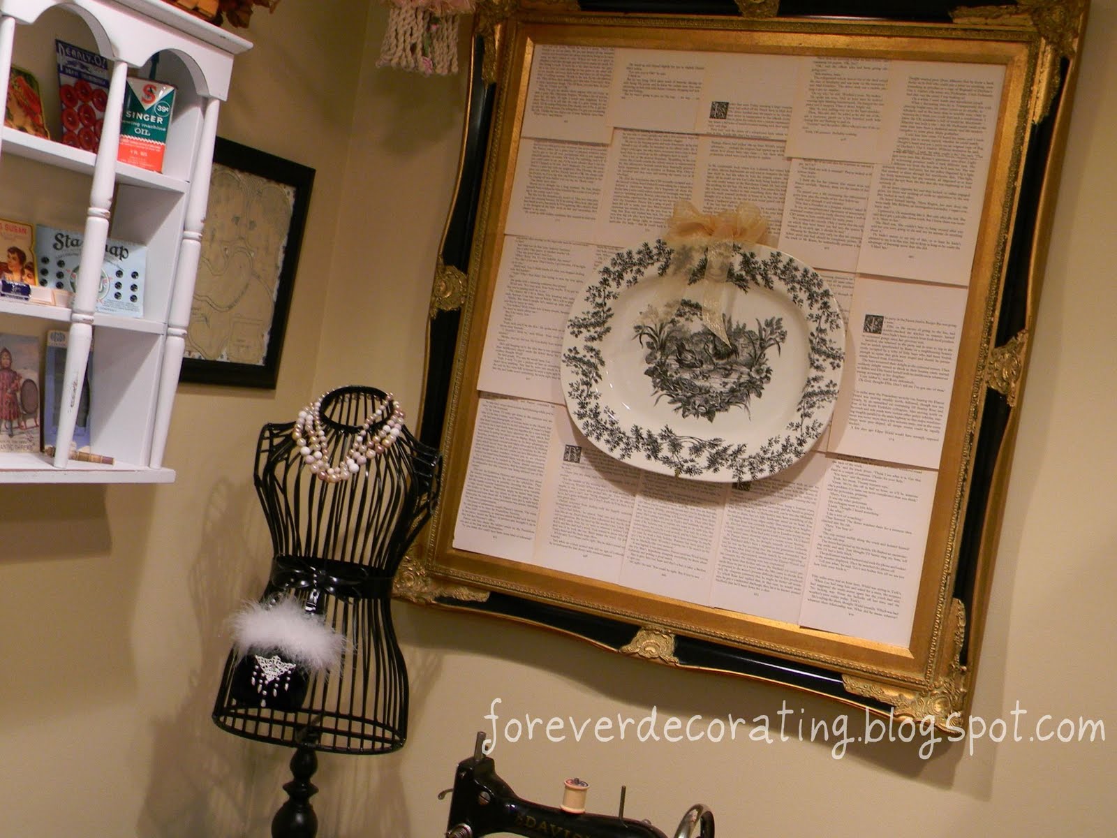 Forever Decorating!: Frame It Up with Book Pages!