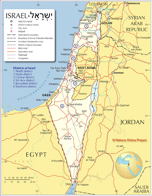 State of Israel Map