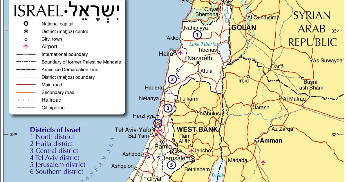 State of Israel Map