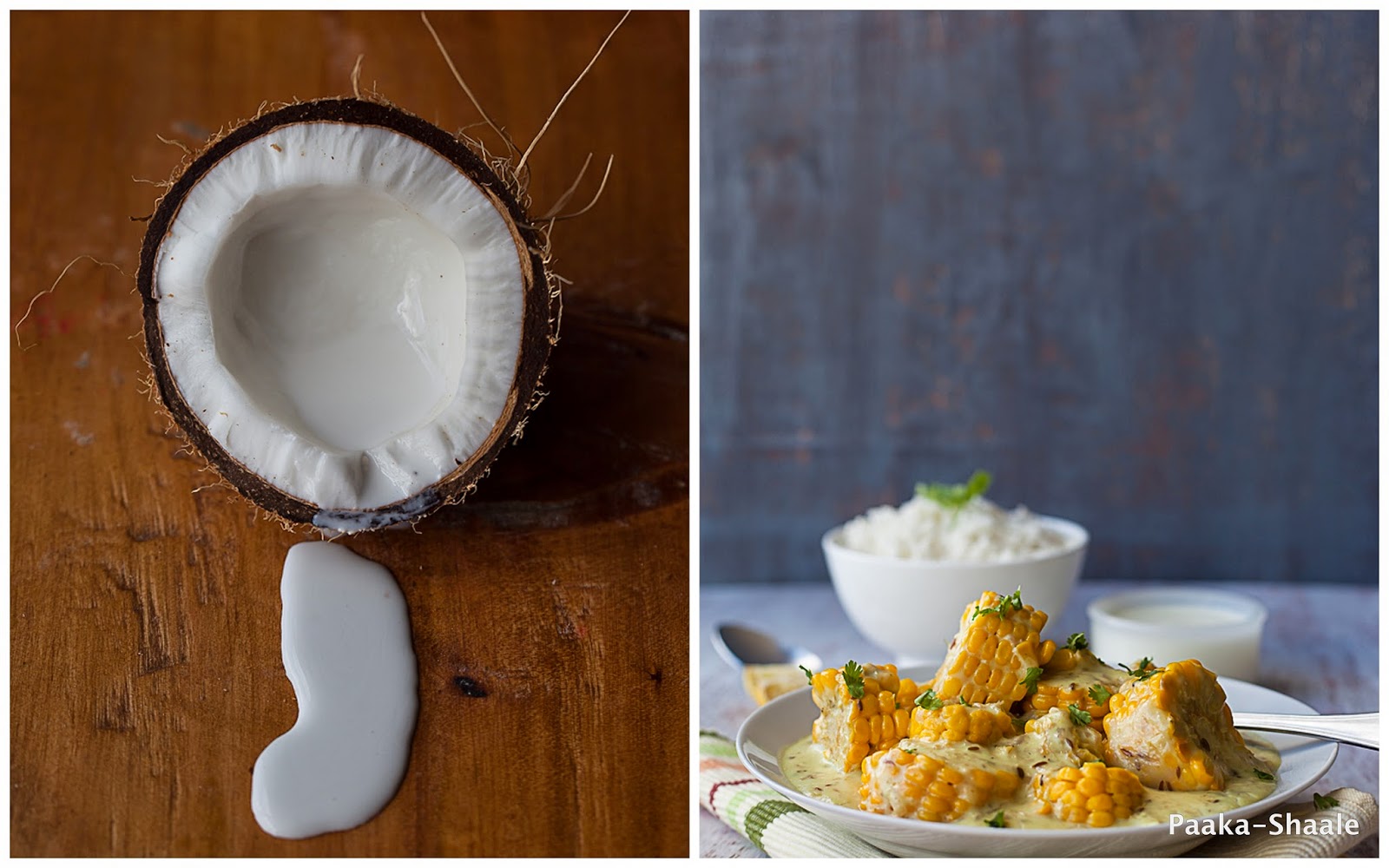 Paaka-Shaale: Makai Paaka- Corn cobs in coconut sauce