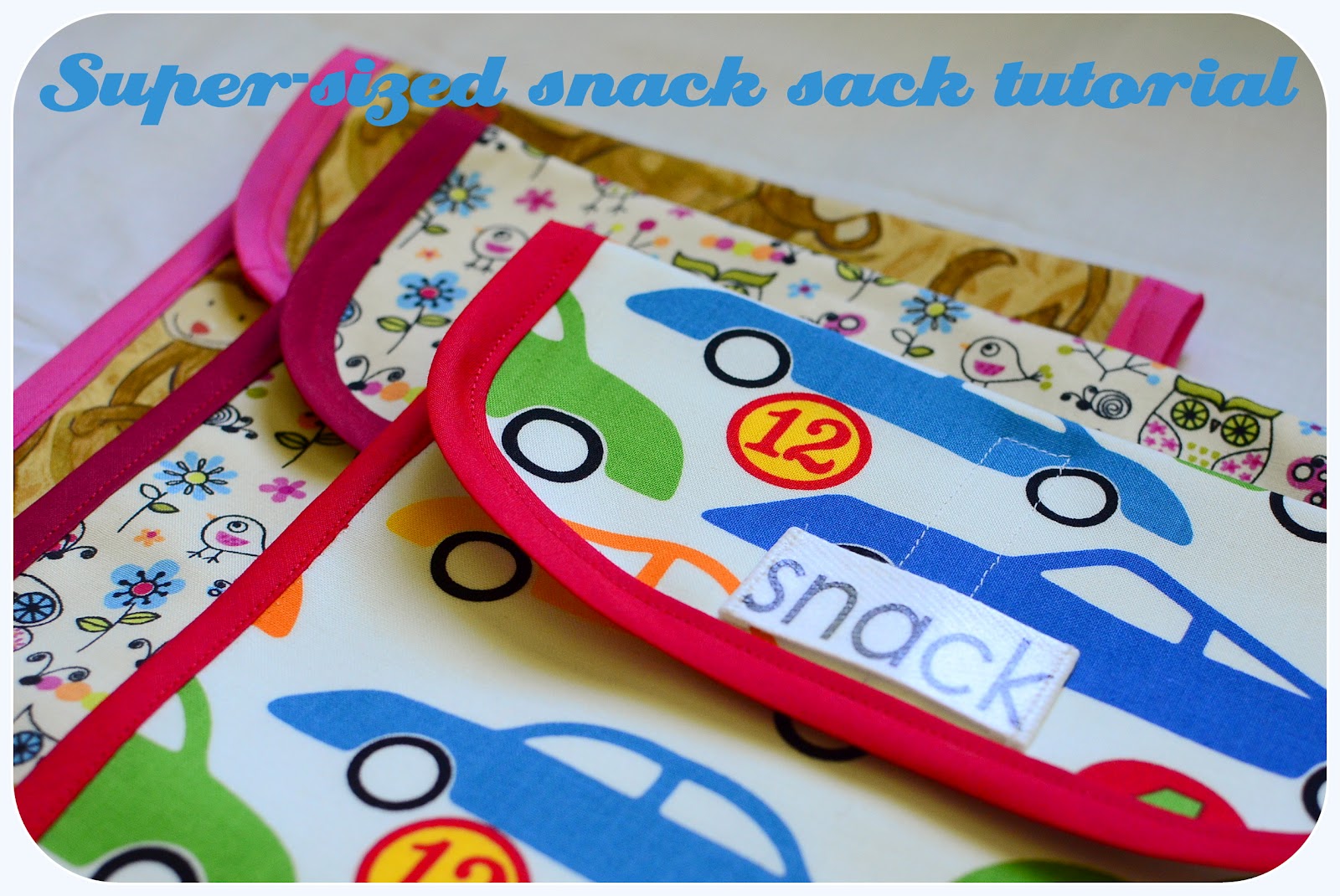 Jane of all Trades: Super-sized snack sack tutorial
