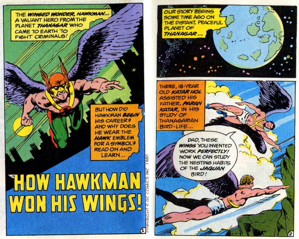 The Dork Review: DC Mini-Comic: The Secret Origin of Hawkman