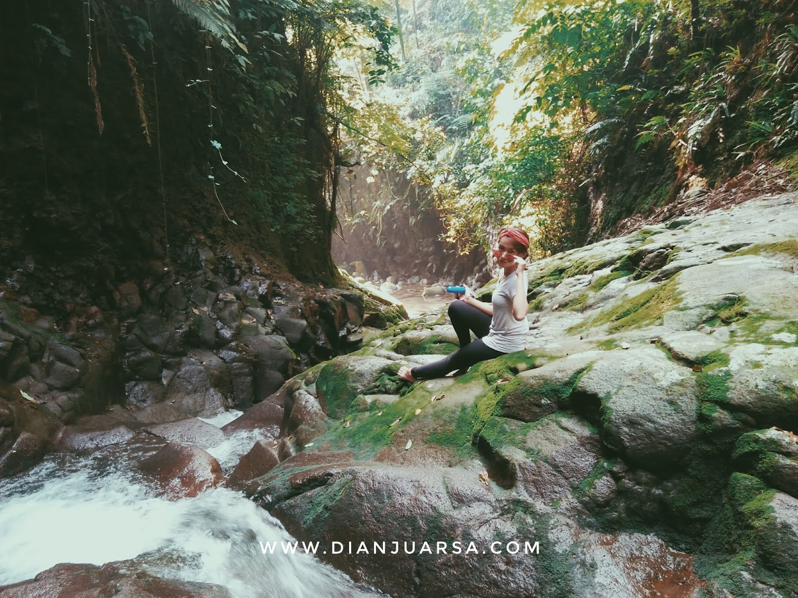 Curug Goa Lumut Indah - Tracknya sangat bersahabat bagi anak dan orang ...