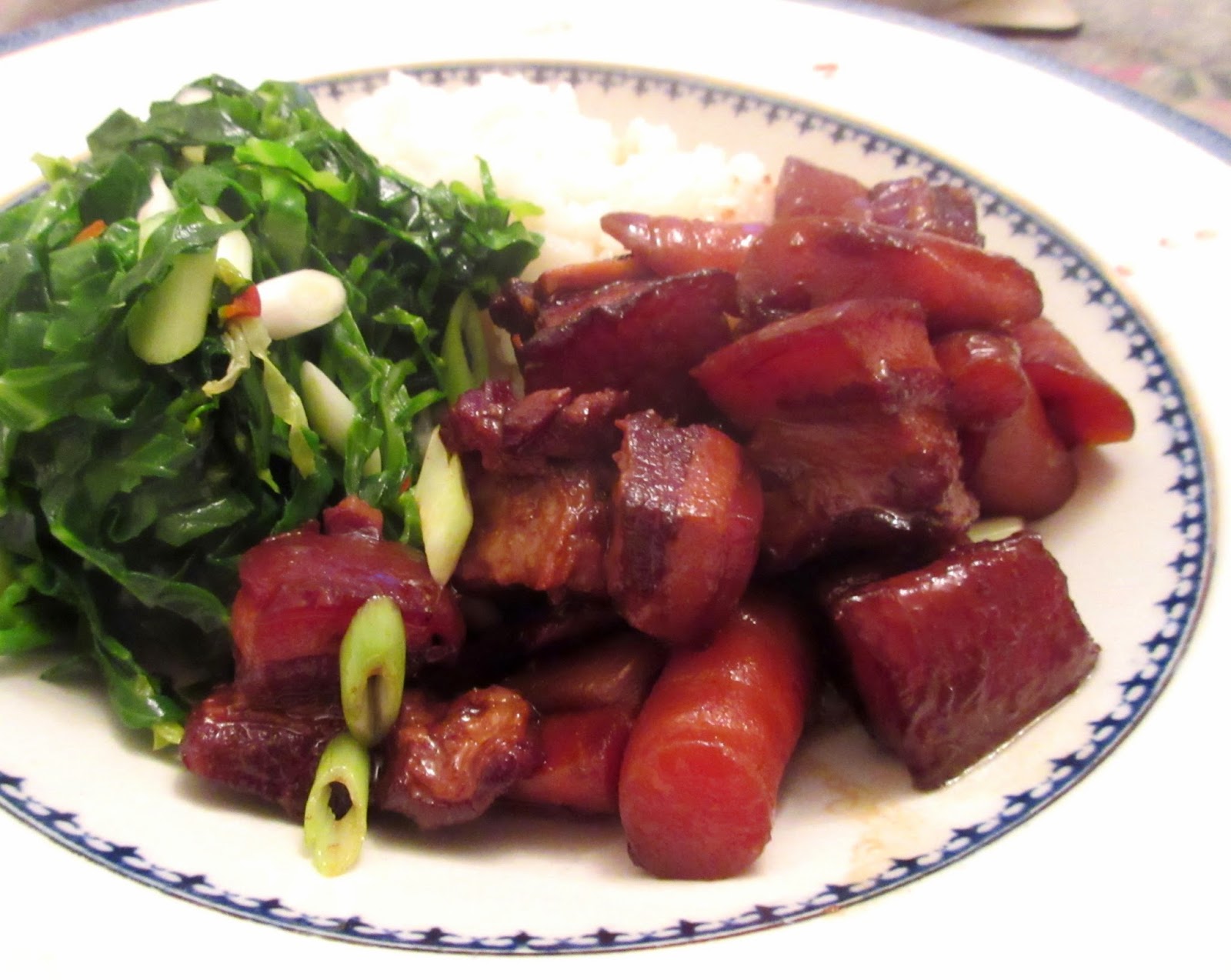 Lynne's Dinners : Red Cooked Pork and Carrots - Hong Shao Rou (紅燒肉)