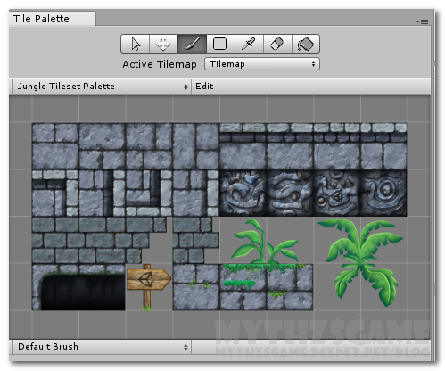 Unity 2D Tile Map 工具-Tile Palette