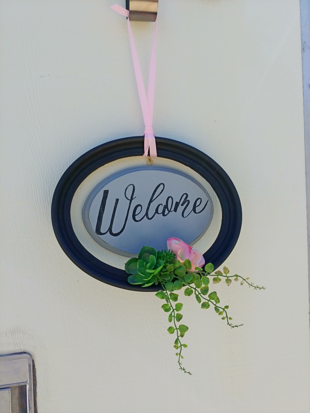 7 Days of Thrift Shop Flips - Day One - Upcycled Welcome Sign - Little ...