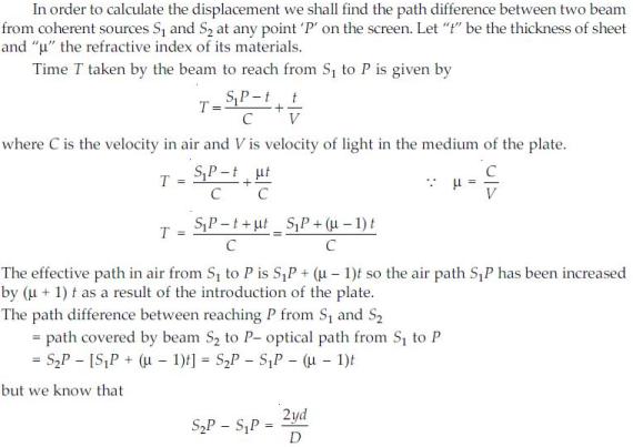Mechanics Engineering Tutorials: Displacement of Fringes, Fringes ...