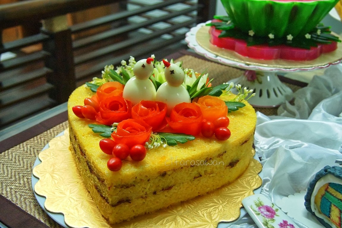 Tempahan Pulut Kuning Hantaran Heart Shape ~ Must Read!