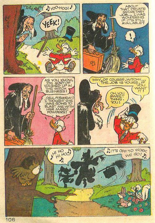 Filmic Light - Snow White Archive: 1957 "The Washed-Up Witch" Comic