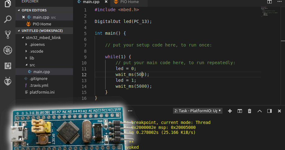 STM32 “blue pill” easy development with Mbed · One Transistor