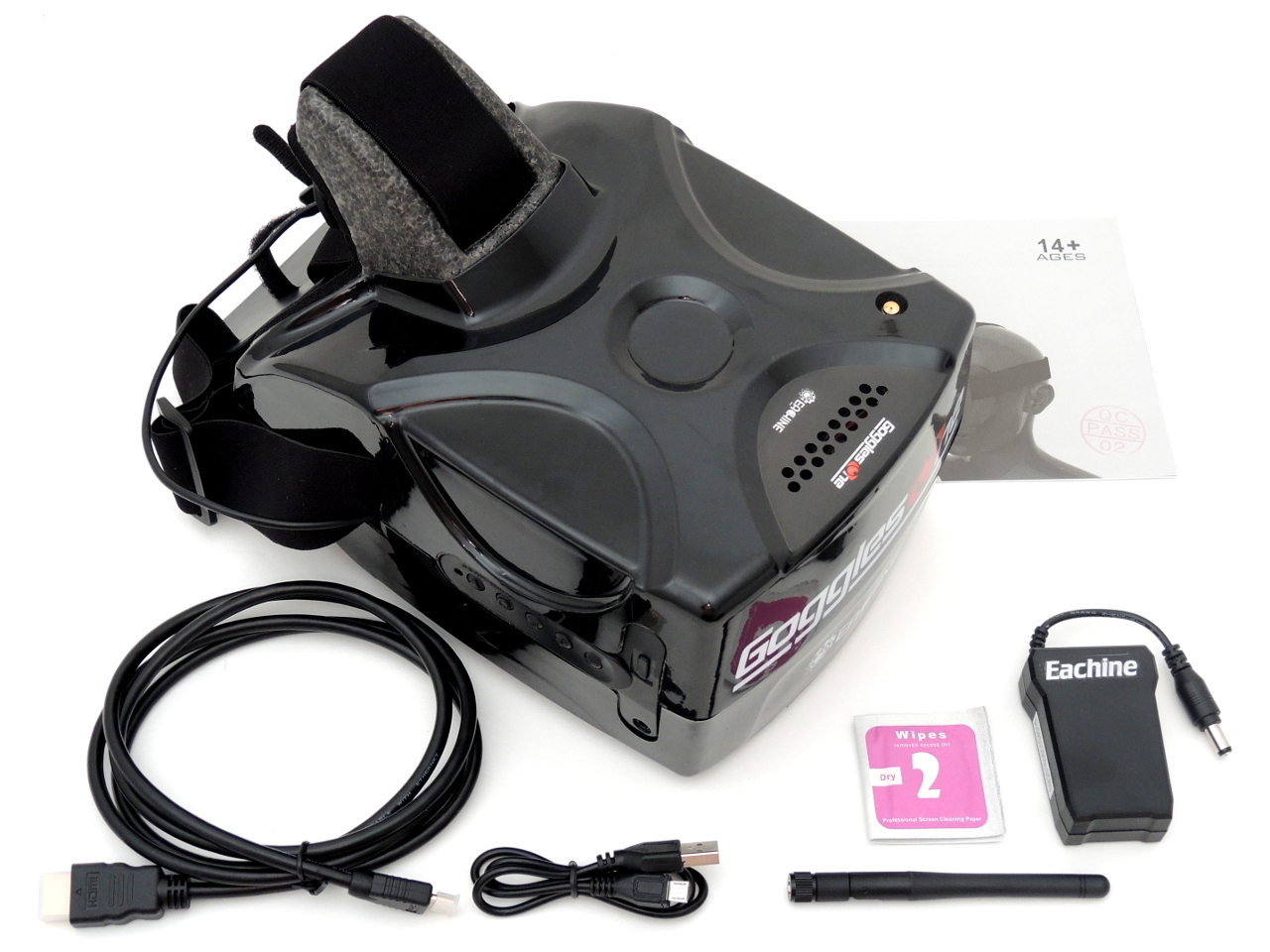 FPV & Микро: Eachine Goggles One - пенопластовый шлем с экраном ...