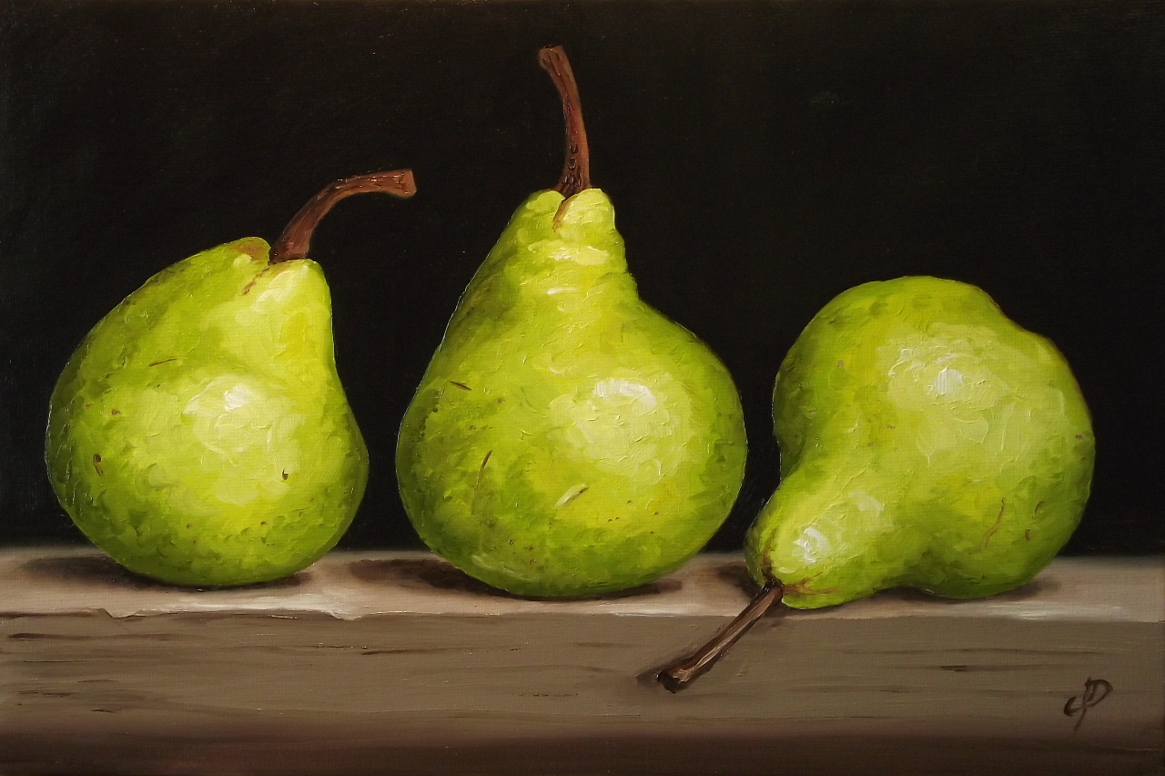 Jane Palmer Fine Art: Pear trio