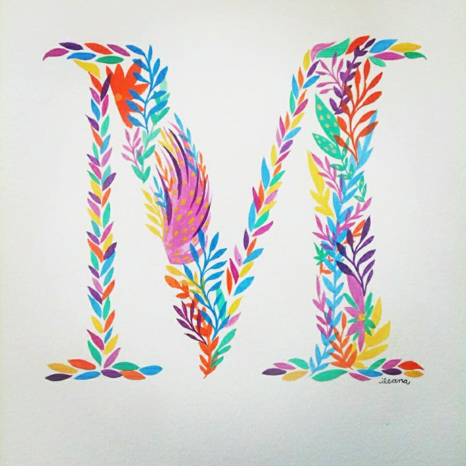 PENSAMIENTO STREET: Initial letter art