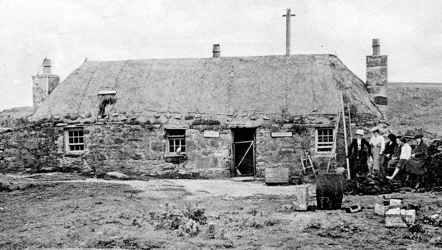 Tour Scotland: Old Photograph Newton Ferry North Uist Scotland