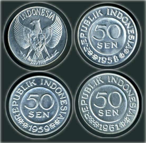 Info Bolu: Harga Jual Uang Logam Indonesia dari 1 sen - 50 sen