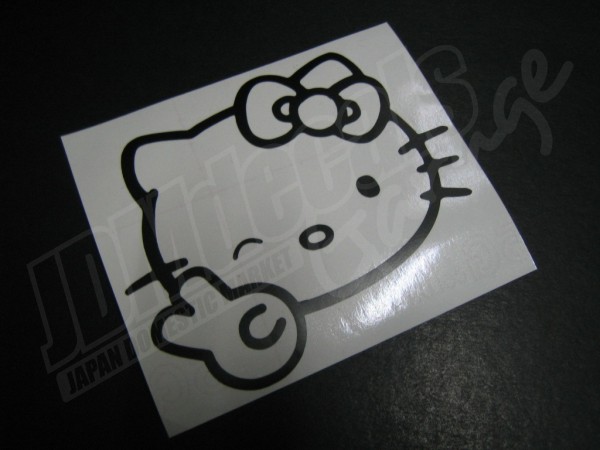 JDMdecals Garage: MCD-011 JDM Hello Kitty Peace Decal