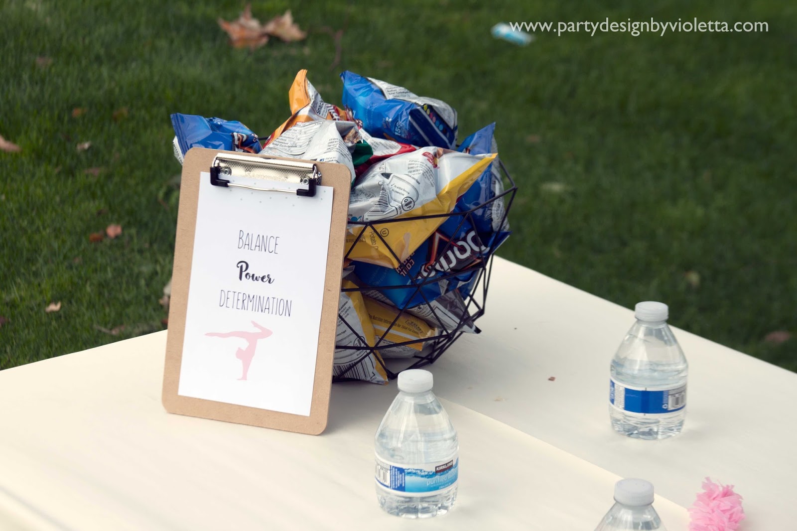 Gym Party theme "Exercise is great"