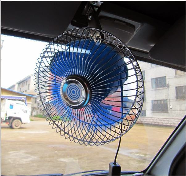 amanaf: 6 inch car fan belt clip fans car portable 12V 21W cigarette ...