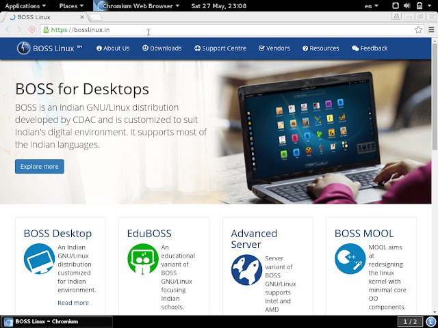 BOSS Linux(The Indian OS) 6.1 Anoop screenshots - DistroScreens