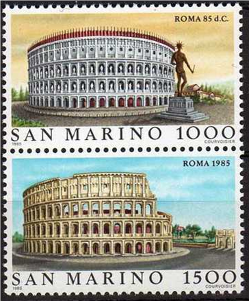 ROME ON STAMPS: San Marino 1985 - Important Cities of the World (9th ...