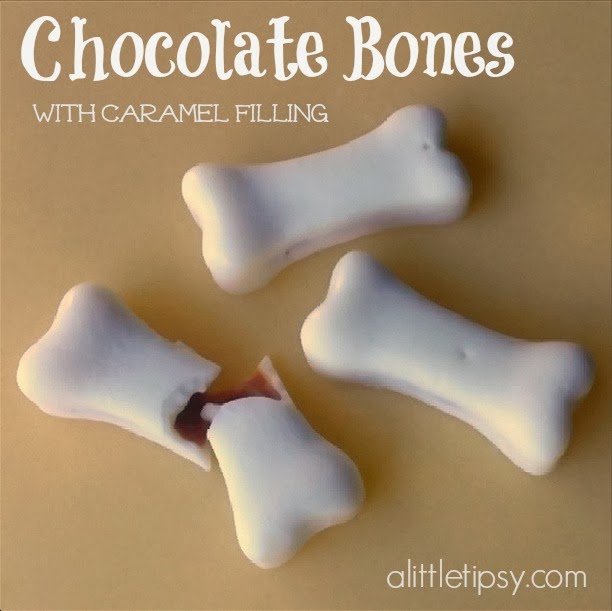 Chocolate Bones Halloween Treat - A Little Tipsy